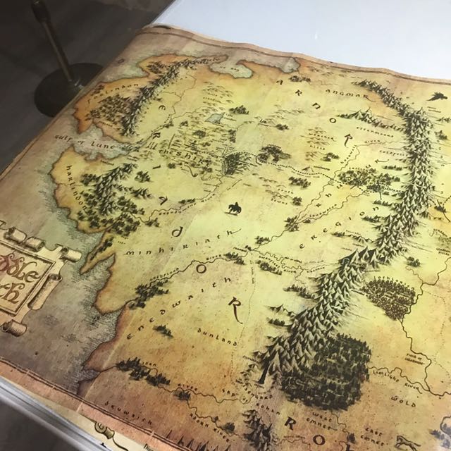 Hobbit Middle Earth Map, Furniture & Home Living, Home Decor, Frames ...