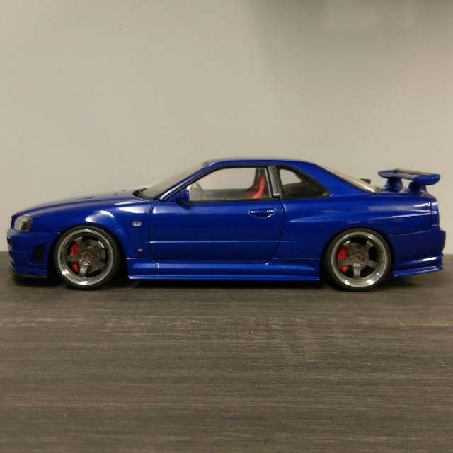 1/18 Autoart Nissan Nismo R34 GT-R Sports Resetting Custom Plain Body ...