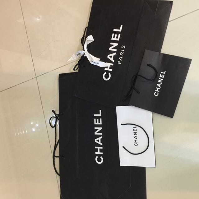 Authentic Chanel Paper Bag, Luxury, Accessories on Carousell