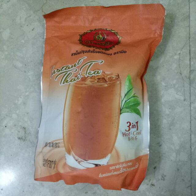 Cha Tra Meu 3-in-1 Instant Thai Milk Tea, Food & Drinks, Packaged ...