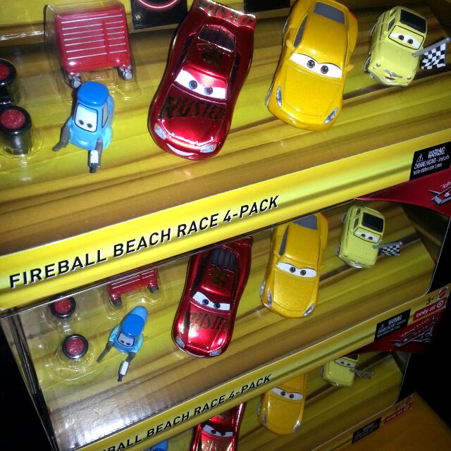 Disney Pixar Cars 3 Fireball Beach Race 4 Pack 1:55 Diecast, Hobbies ...