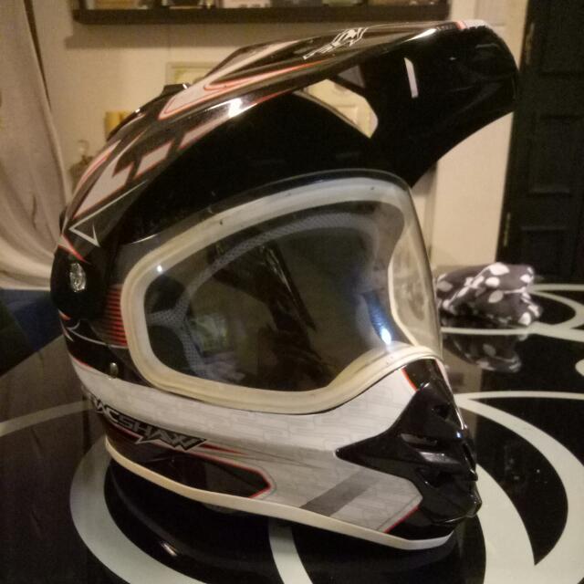 GracShaw Full Face Touring Helmet, Motorcycles, Motorcycle Apparel on ...