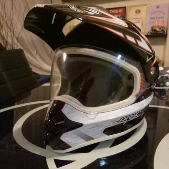 GracShaw Full Face Touring Helmet, Motorcycles, Motorcycle Apparel on ...