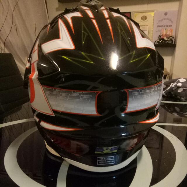 GracShaw Full Face Touring Helmet, Motorcycles, Motorcycle Apparel on ...