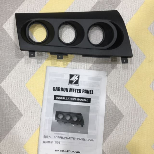 M7 Carbon Fiber Meter Panel For Lancer / Inspira/ Evo X, Auto ...