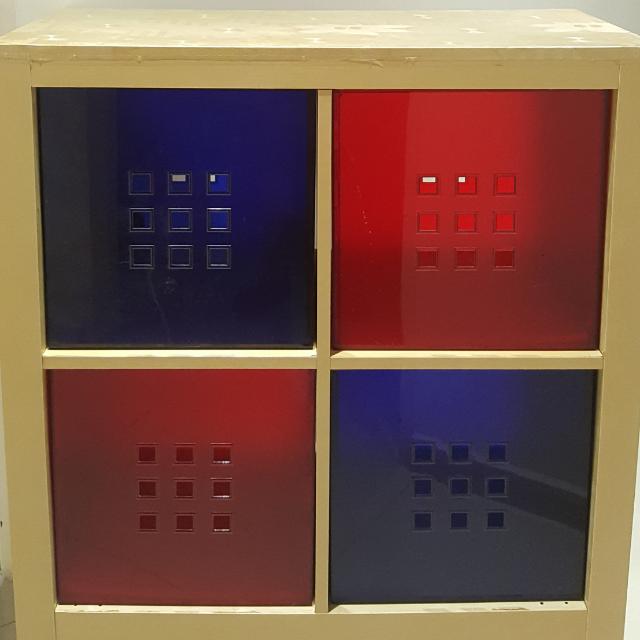 Ikea Kallax Expedit Cabinet Shelving Unit System With Lekman Storage ...