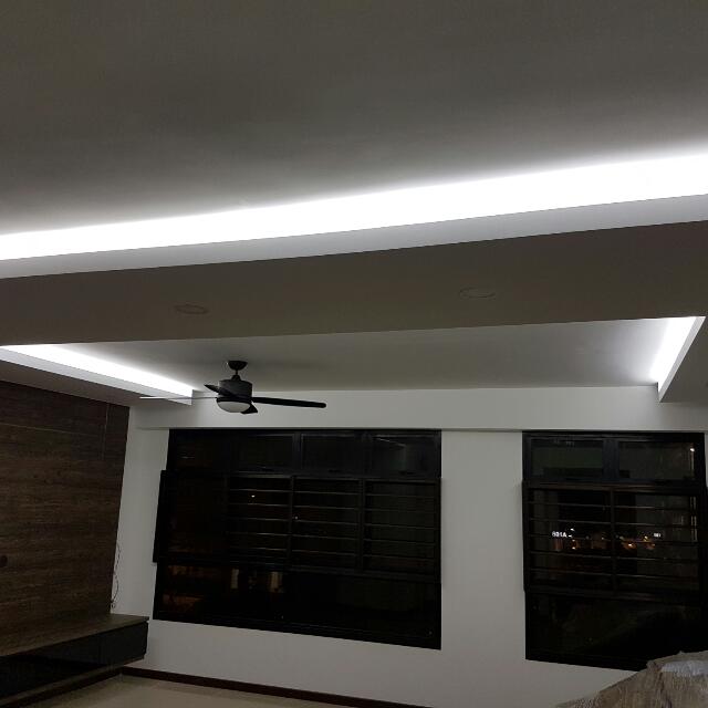 Cornice,L-Box,Partition,Cove-Light,False-ceiling, Furniture & Home ...
