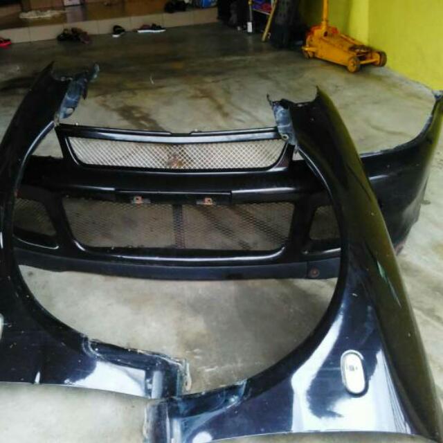 JDM Evo 2 fender complete with signal, Auto Accessories on Carousell