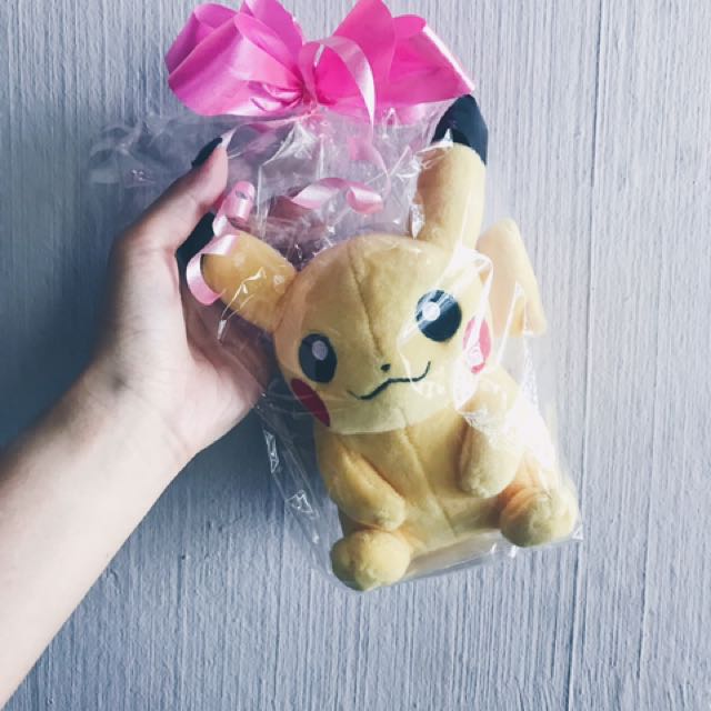 Original Pikachu Plush, Hobbies & Toys, Toys & Games on Carousell