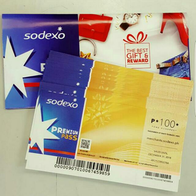 Sodexo Gift Checks (45 Pcs /P100 Each), Tickets & Vouchers, Store ...
