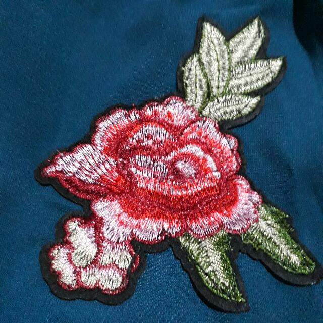 COLD SHOULDER WITH EMBRO PATCH, Women's Fashion, Tops, Others Tops on ...