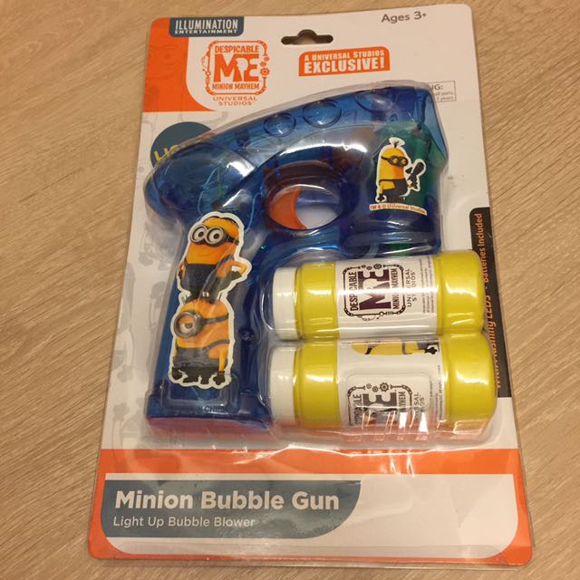 USS Minion Bubble Gun (light Up Bubble Blower), Hobbies & Toys, Toys ...