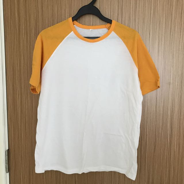Yellow Raglan Tee, Women's Fashion, Tops, Shirts on Carousell