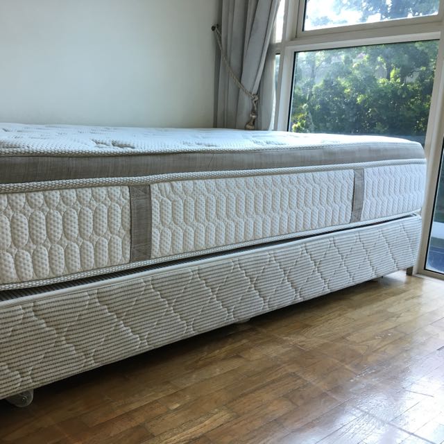 Custom Size Bed Frame On Wheels with Mattress, Furniture & Home Living ...