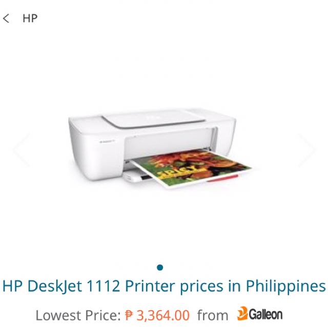 Hp Deskjet Printer 112, Computers & Tech, Printers, Scanners & Copiers ...