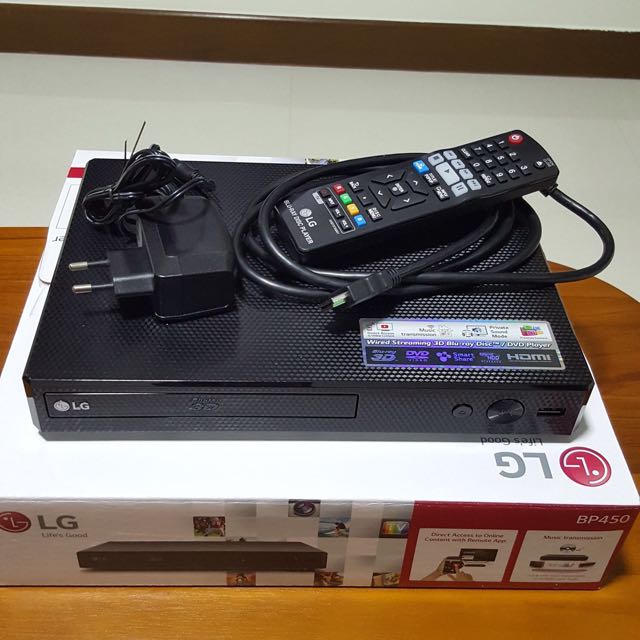 LG Blu-ray/ Dvd Player BP450, TV & Home Appliances, TV & Entertainment ...