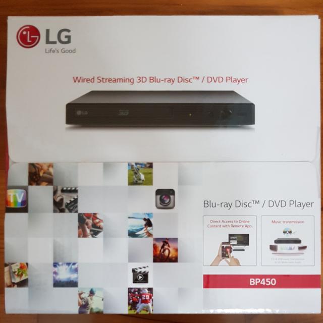 LG BP450 Blu-ray Disc / DVD Player, Home Appliances, TVs ...
