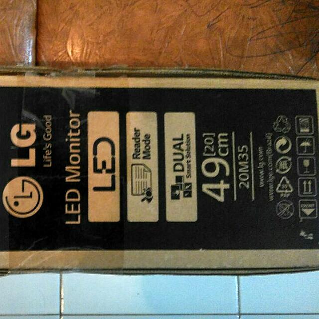 Monitor LED LG 20inch, Elektronik, Komputer, Desktop di Carousell