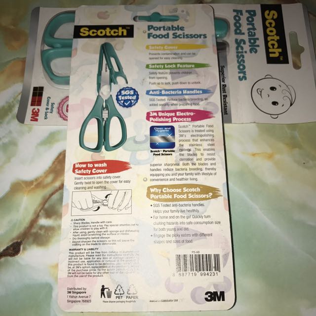 3M Scotch Portable Food Scissors, Babies & Kids, Babies & Kids Fashion ...
