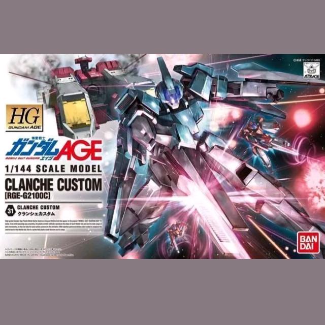 BANDAI GUNDAM AGE HG 1/144 HIGH GRADE MODEL KIT #31 CLANCHE CUSTOM ...