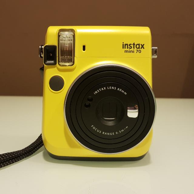 [Polaroid] Fujifilm Instax Mini 70 (Yellow), Photography, Cameras on ...