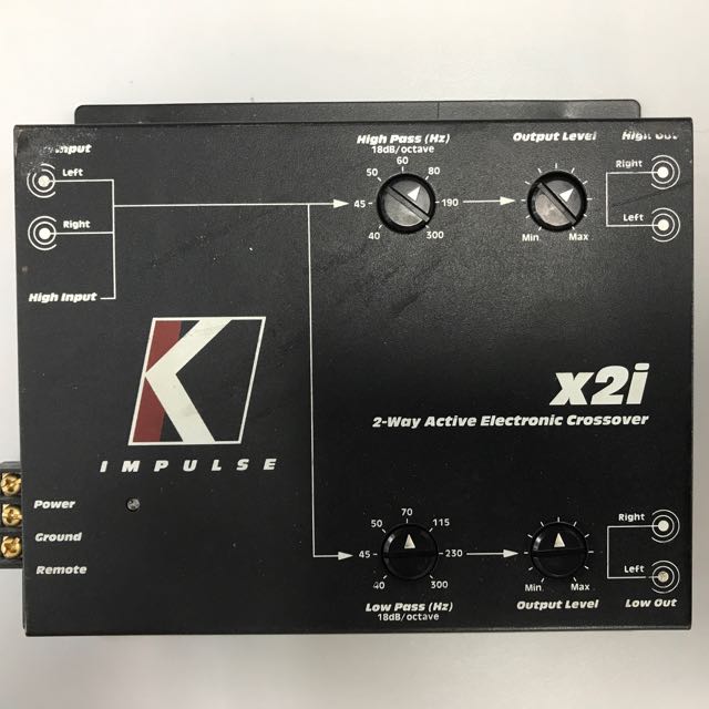 Kicker Impulse X2i 2 Way Active Crossover, Car Accessories on Carousell
