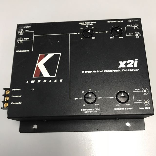 Kicker Impulse X2i 2 Way Active Crossover, Car Accessories on Carousell