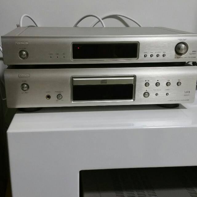JBL Speaker And Denon Tuner, Compact Disc Player And Amplifier, Audio ...
