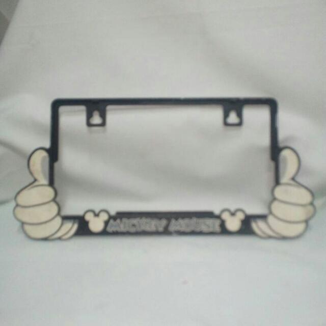 Plate number Frame mickey mouse, Auto Accessories on Carousell
