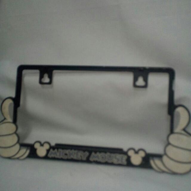 Plate number Frame mickey mouse, Auto Accessories on Carousell