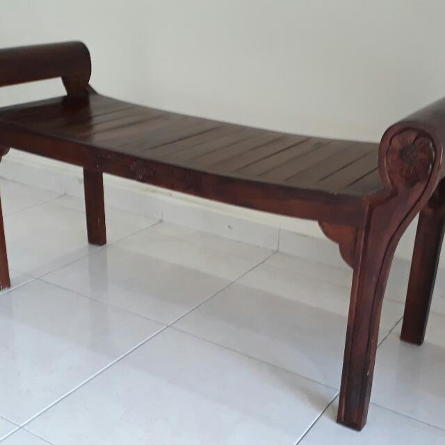 Balinese Style Bench, Furniture & Home Living, Kitchenware & Tableware ...