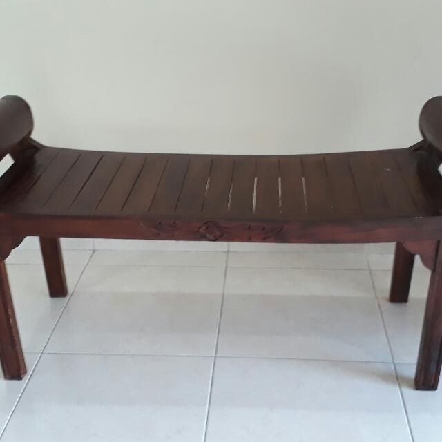 Balinese Style Bench, Furniture & Home Living, Kitchenware & Tableware ...