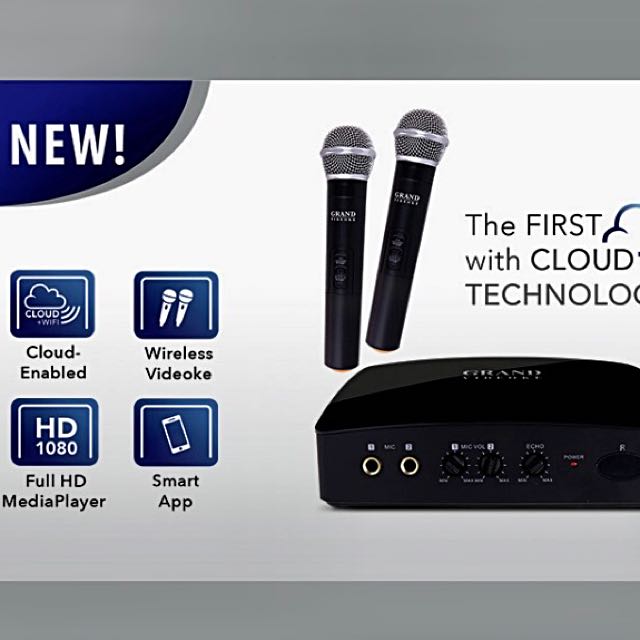 Grand Videoke Karaoke Concerto Wireless Mic-Wifi Enable, TV & Home ...