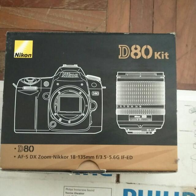 NIKON D80 BOX, Photography, Cameras on Carousell