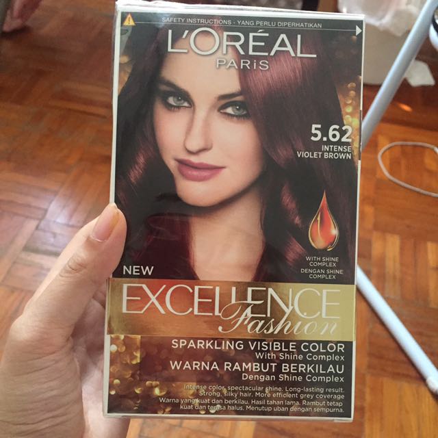 Loreal Paris Excellence Fashion 5.62 Intense Violet Brown, Beauty ...