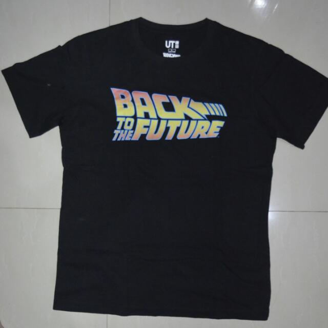 Uniqlo UT T-Shirt Back to The Future, Fesyen Pria, Pakaian di Carousell