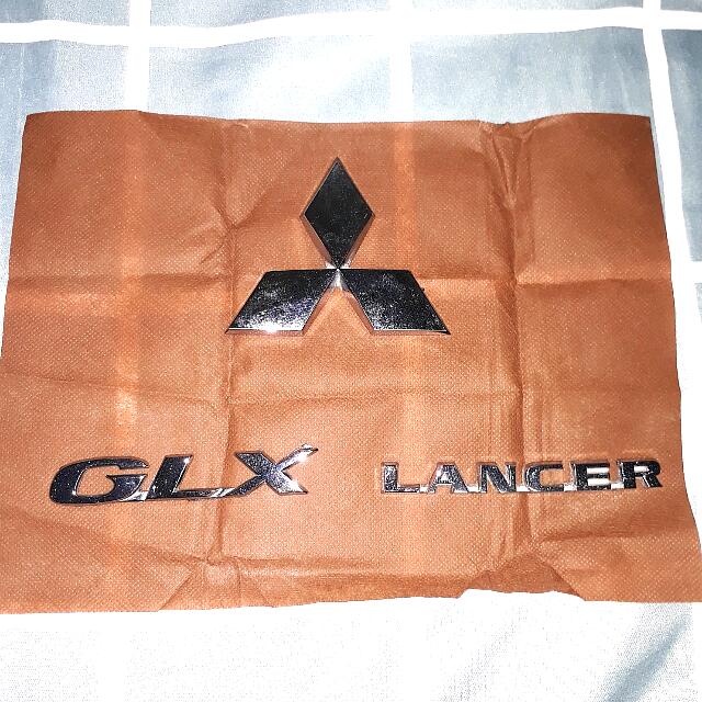 1 X Mitsubishi Logo, 1 X Glx And 1 X Lancer Logo With Free Normal ...