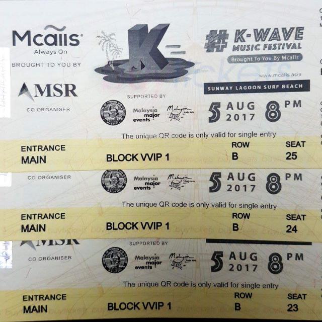 VVIP KWAVE Music Festival tickets, Tickets & Vouchers, Event Tickets on ...