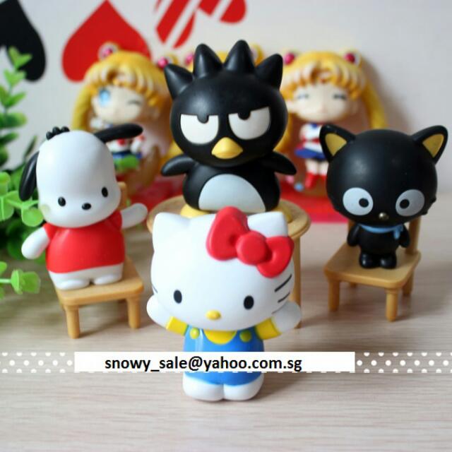Sanrio / Hello Kitty / Pochacco / Bad Badtz Maru / Chococat Figurine ...