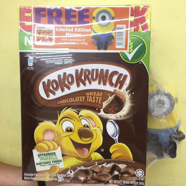 Limited Edition Minion + 2*500g koko krunch (chocolate flavour), Food ...