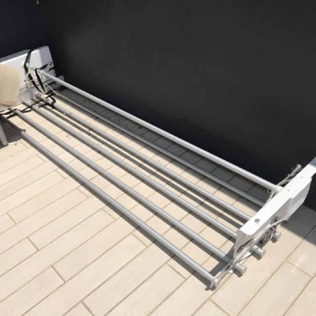 Retractable (drop down) Ceiling Mounted Clothes Rack, Furniture & Home ...