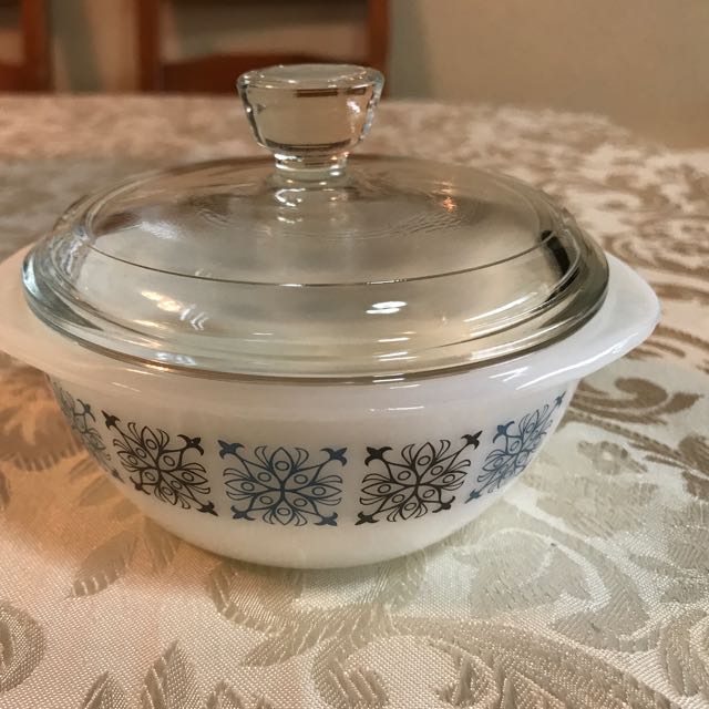 Vintage Pyrex Chelsea Round Casserole, Furniture & Home Living ...