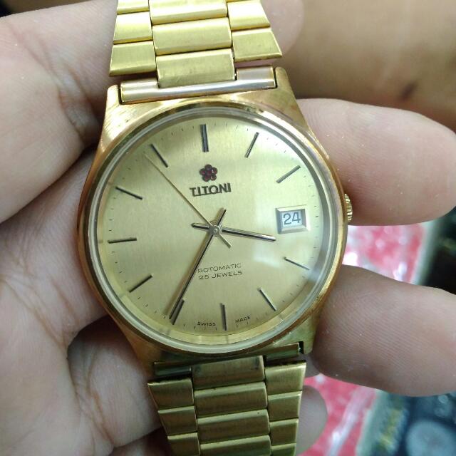 Vintage Titoni Automatic Watch Nos, Men's Fashion, Watches ...