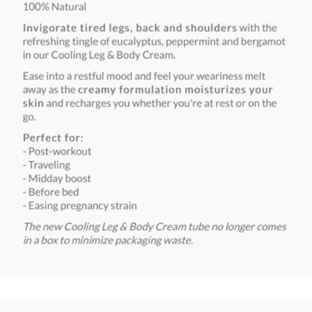 Human Nature Cooling Leg And Body Cream, Beauty & Personal Care, Face ...