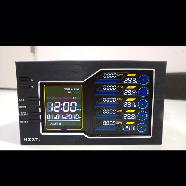 NZXT SENTRY LX Large Dual 5.25" LCD 5 Channels Fan Controller ...
