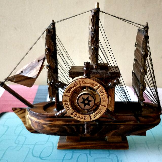PIRATE SHIP MUSIC BOX, Hobbies & Toys, Stationary & Craft, Handmade ...