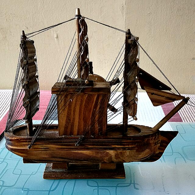 PIRATE SHIP MUSIC BOX, Hobbies & Toys, Stationary & Craft, Handmade ...