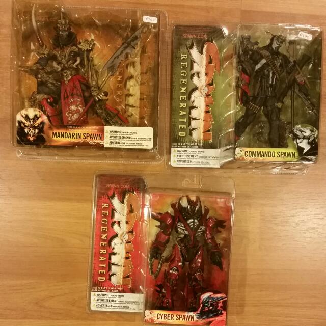 Rare Mcfarlane Set - SPAWN Series 28 Regenerated Complete Lot Of 7 Figures Including Spawn Vs ...
