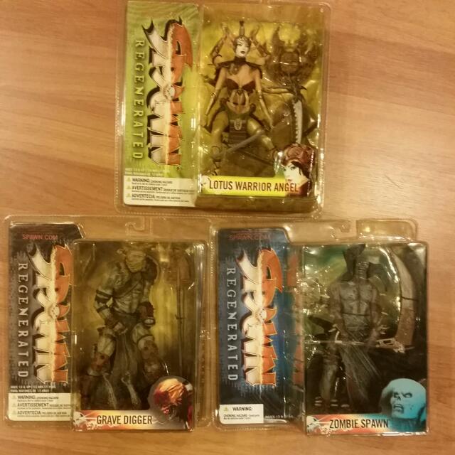 Rare Mcfarlane Set - SPAWN Series 28 Regenerated Complete Lot Of 7 Figures Including Spawn Vs ...