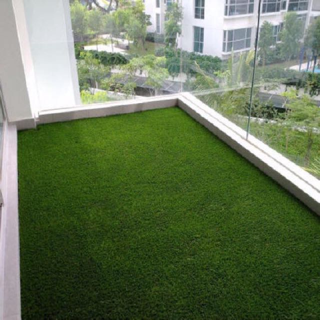 Rumput Tiruan / Rumput Carpet / Artificial Grass, Furniture & Home ...